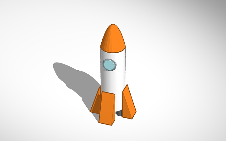 3d Design Rocket Tinkercad