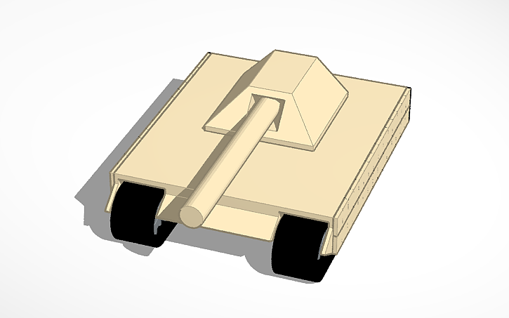 3D design M1 Abrams Tank - Tinkercad