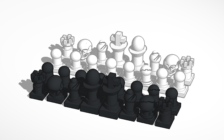 3D design chess set | Tinkercad