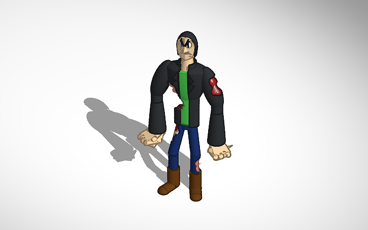 3D design SCP-682 (Human) | Tinkercad