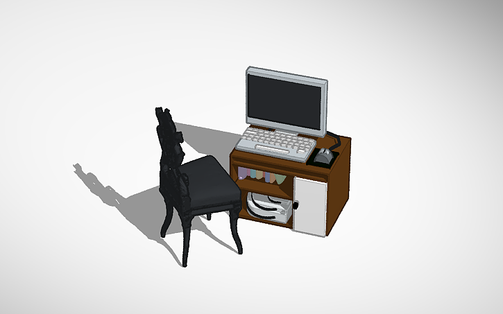 3D design computer setup - Tinkercad