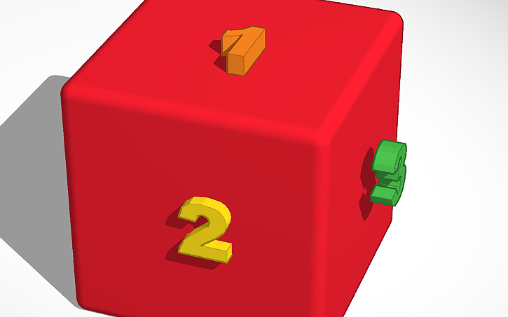 3D design 1d 15 dice | Tinkercad