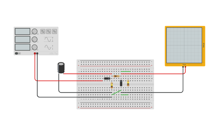 Circuit design Regulated DC power supply - Tinkercad