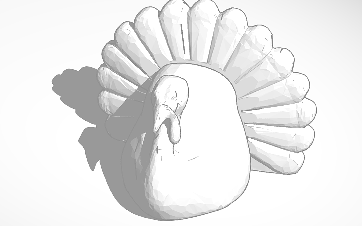 3D design turkey placeholder - Tinkercad