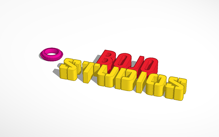 3D design Bojo Studios Logo | Tinkercad
