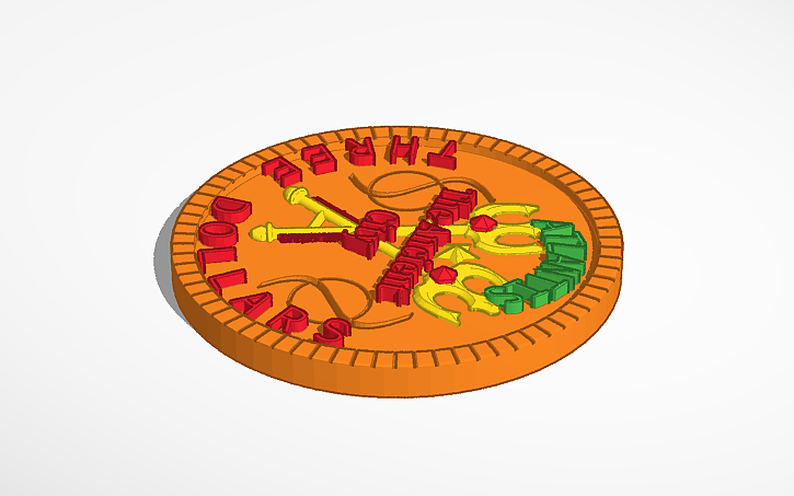 3D design Atlantis Coin - Tinkercad