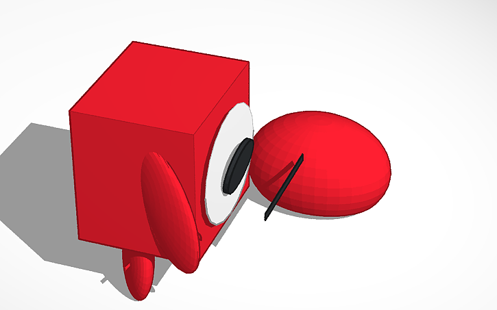 3D design numberblocks one | Tinkercad