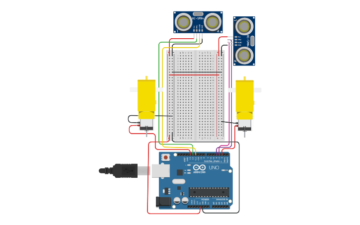 Circuit design ROBOTICA - TAREA 5.0 | Tinkercad