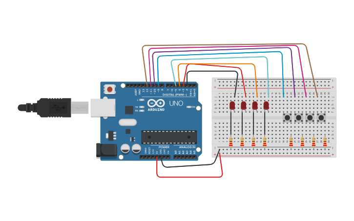 Circuit design ex4 | Tinkercad