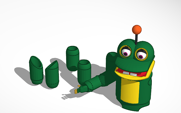 3D design Happy Frog WIP - Tinkercad
