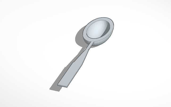 3D design Spoon - Tinkercad
