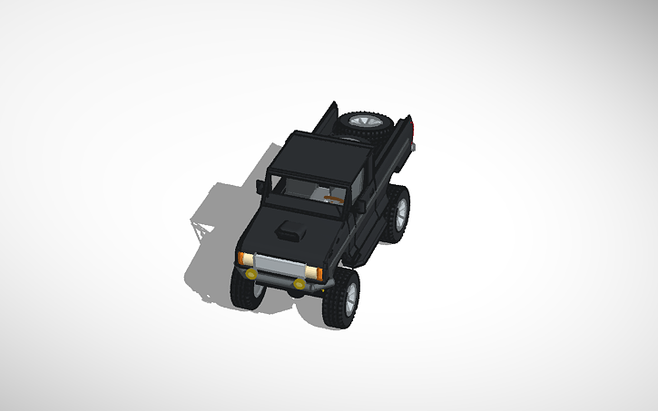 3d Design 4 Wheeler Rally Truck Tinkercad