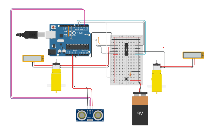 Circuit design SUMO - Tinkercad