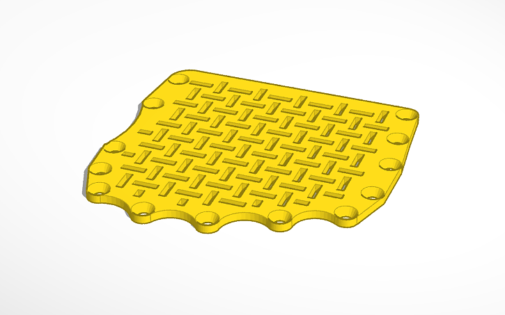 3D design palm mesh - Tinkercad