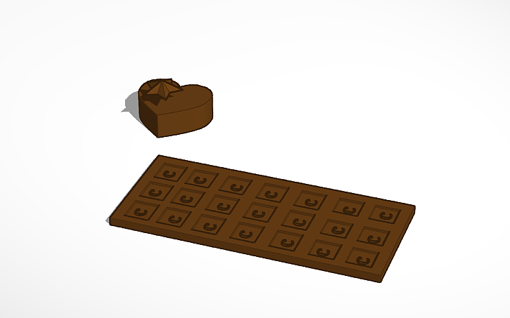 3D design Chocolate bar - Tinkercad