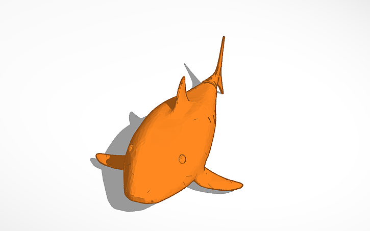 3D design shark with articulated tail print with good printer | Tinkercad