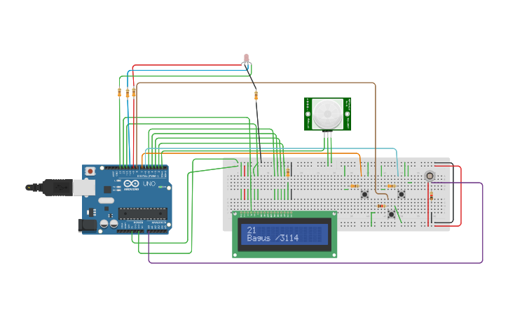 Circuit design TUGAS RESONSI | Tinkercad