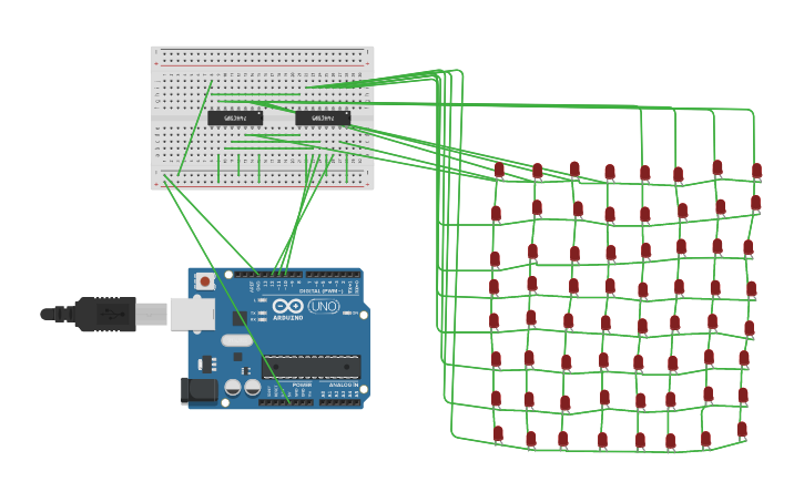 Circuit design snake | Tinkercad
