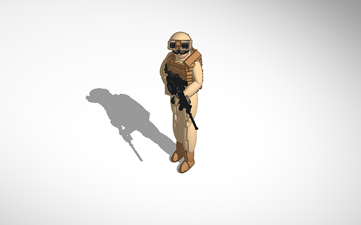 3D design infantry operator (USMC) - Tinkercad