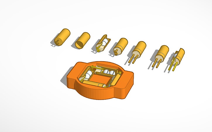 3D design tiltsensors Espruino Puck.js - Tinkercad