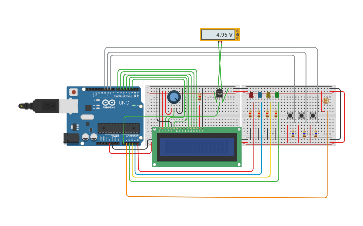 Circuit design Cafeteira Projeto - Tinkercad