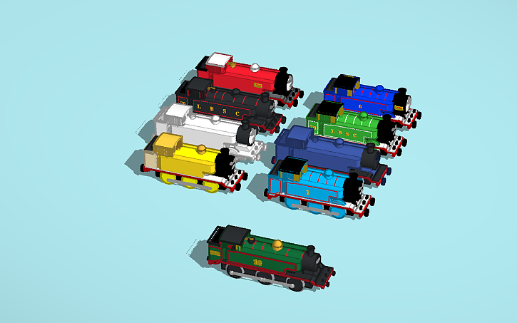 3D design Thomas The Tank Engine (LBSC Class E2 Mk2) - Tinkercad