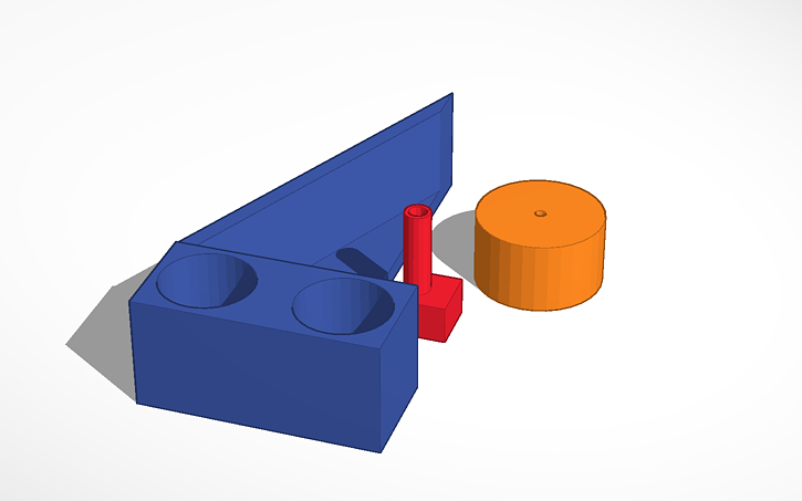 3D design String Launcher - Tinkercad