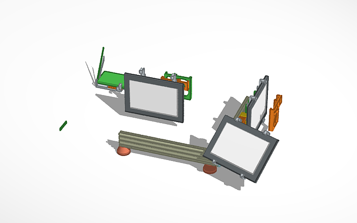 3D design Tablet 8"-10" orientable support | Tinkercad