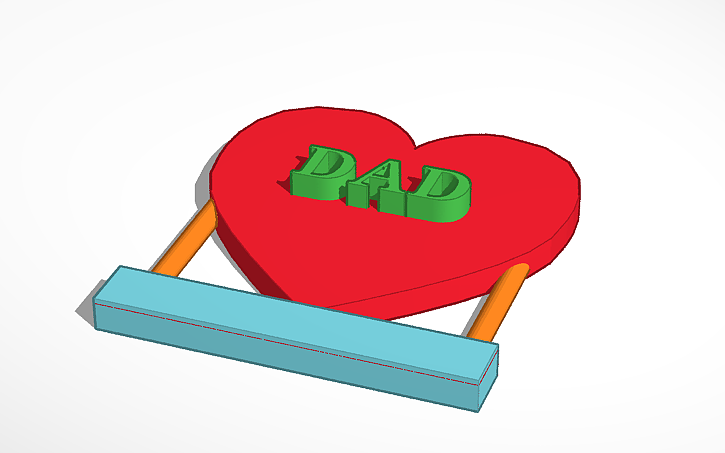 3D design A gift for my dad - Tinkercad