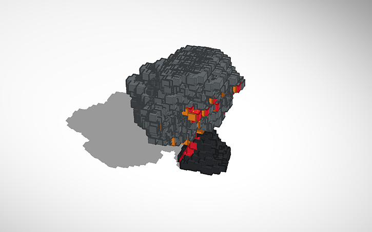 3D design volcano - Tinkercad