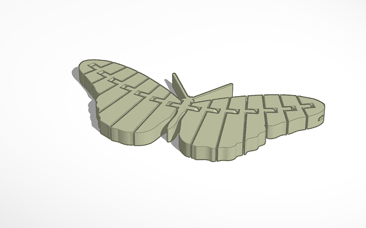 3D design Butterfly 3 - Tinkercad