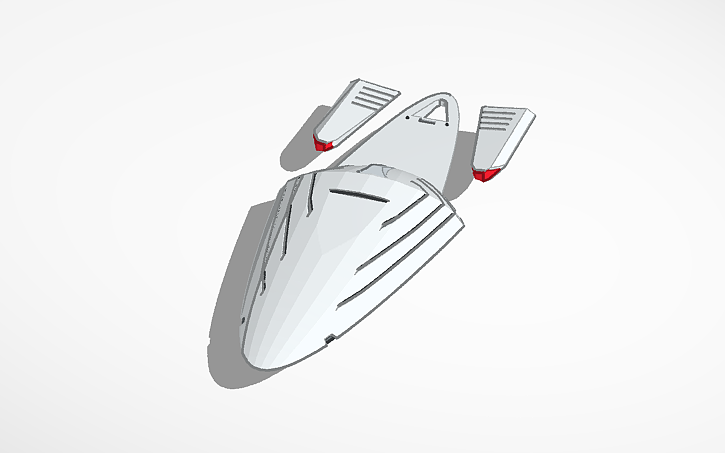 3D design Star Trek USS Voyager J - Tinkercad