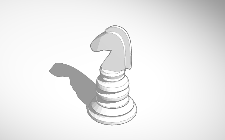 3D design Chess -- Knight - Tinkercad