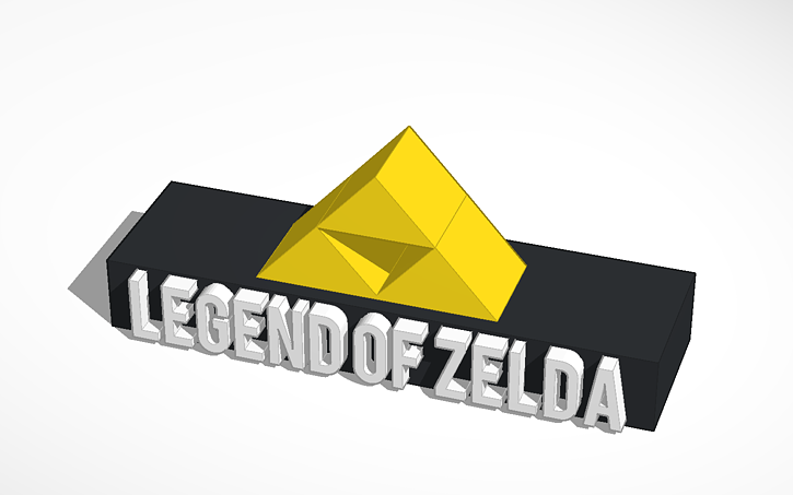 3D design Legend of zelda logo - Tinkercad