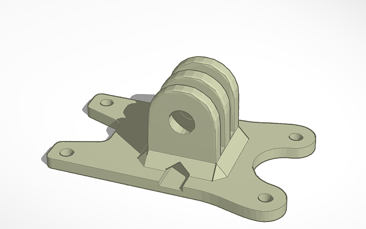 3D design Cinerat GoPro Mount - Tinkercad