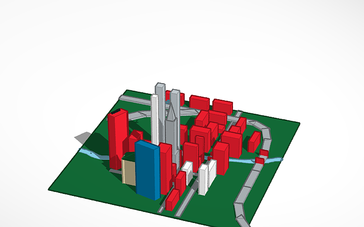 3D design city planning - Tinkercad