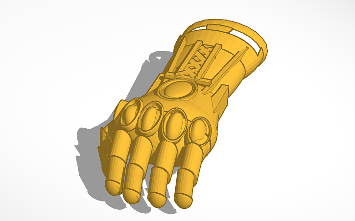 3D design Gauntlet - Tinkercad