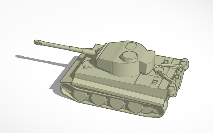 3D design Tiger H1 - Tinkercad