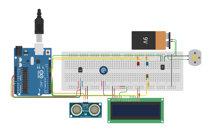 Circuit design SISTEMA DE RIEGO-PROYECTO FINAL - Tinkercad