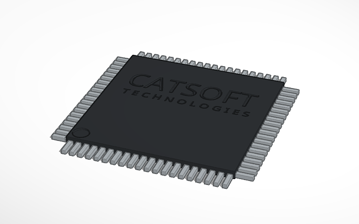 3D design TSOP Chip - Tinkercad