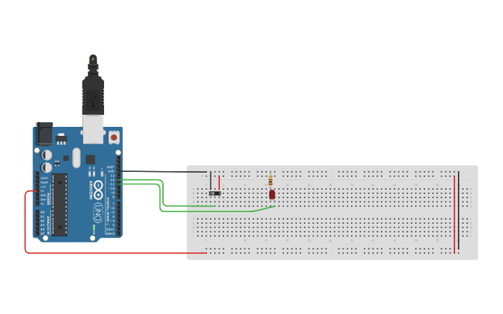 Circuit design LED BLINKING WITH SLIDE SWITCH - Tinkercad