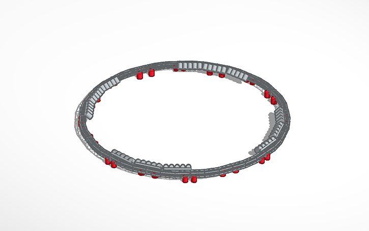 3D design wwe lighting rig (higher quality) - Tinkercad