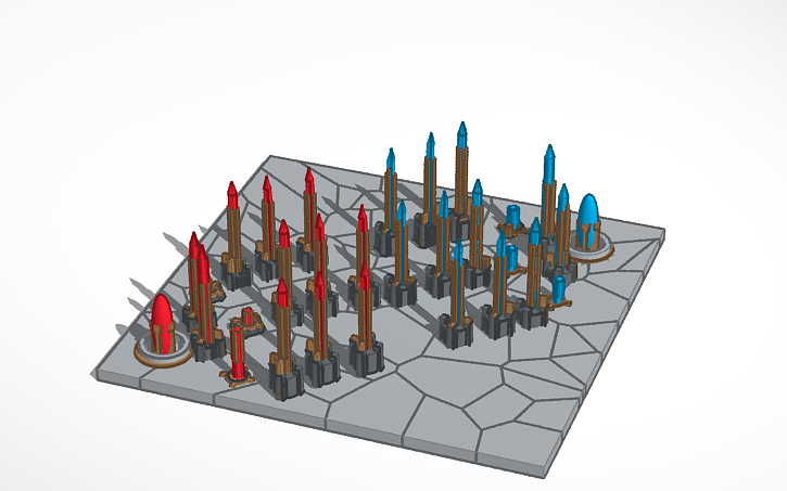 3D design League of Legends Map - Tinkercad