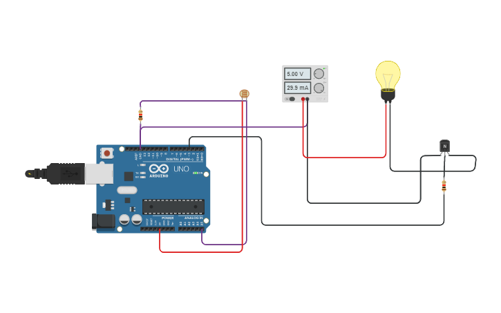 Circuit Design Arduino Uno Tinkercad