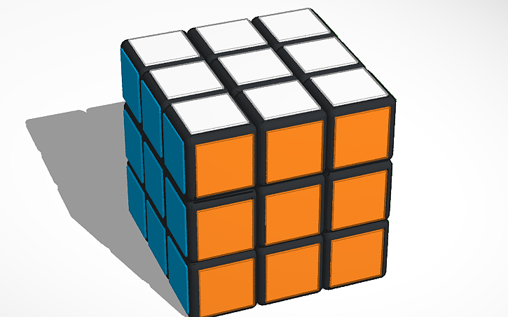 3D design Rubik's Cube - Tinkercad