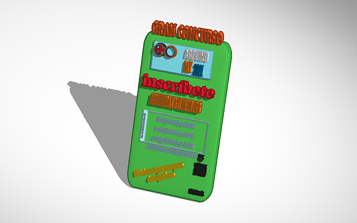 3D design cartel ARDUINO DAY BYLINEDU 27 MARZO 2021 | Tinkercad