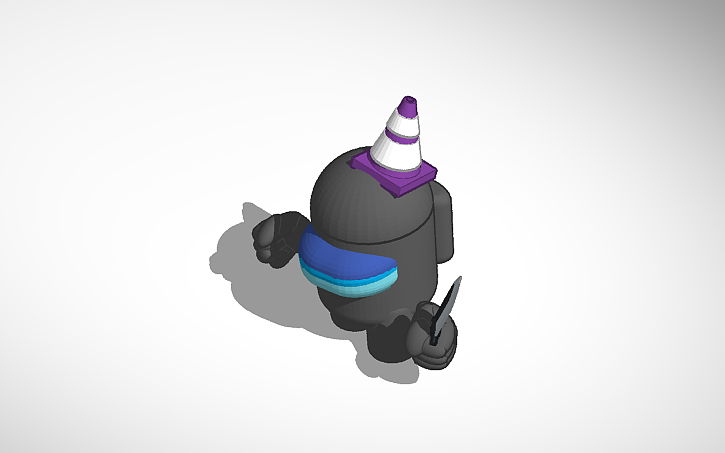 3D design gray imposter - Tinkercad