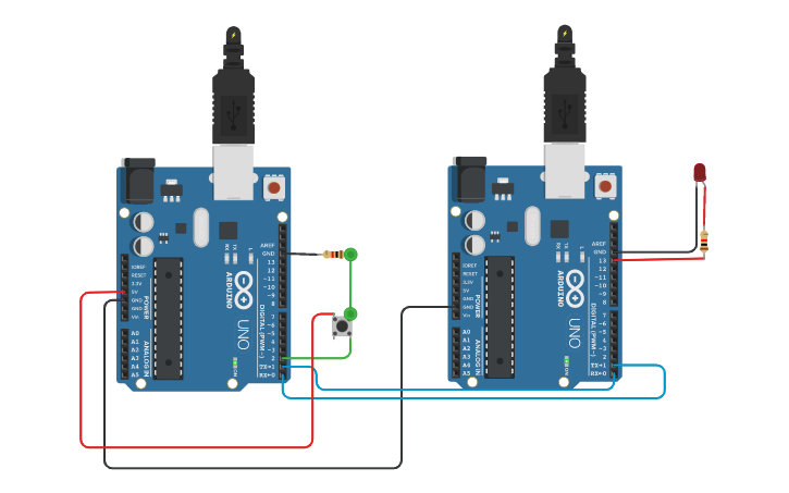 Circuit design I2C - Tinkercad