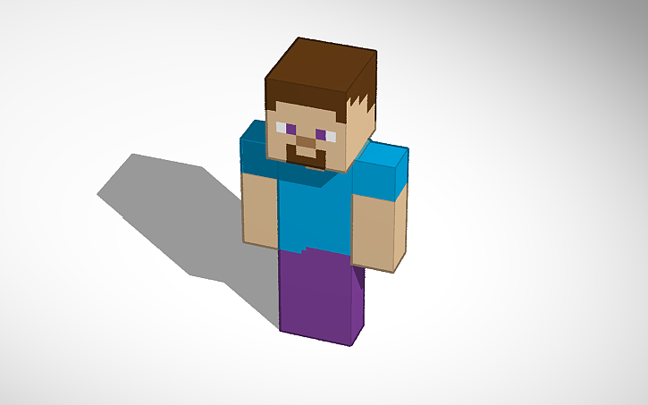 3D design Minecraft steve - Tinkercad