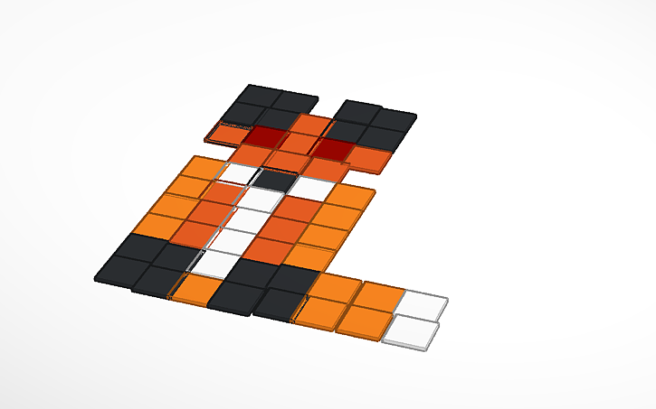 3d Design Pixel Art Tinkercad